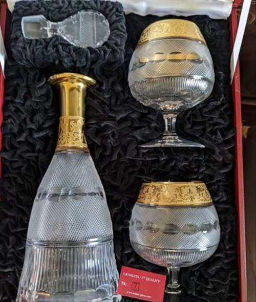 Гарнитур moser glass - графин и 2 бокала