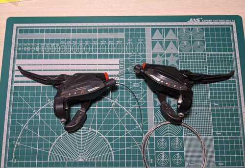 Shimano манетки 3*8 (комборучки)
