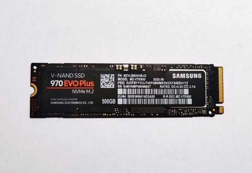 SSD Samsung 970 Evo Plus 500gb
