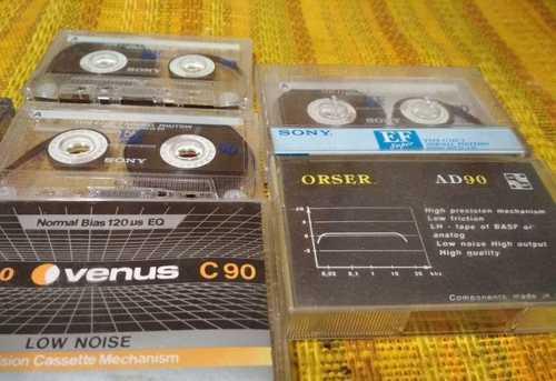 Аудиокассеты MS400 Venus, sony,TDK хром железо,вин