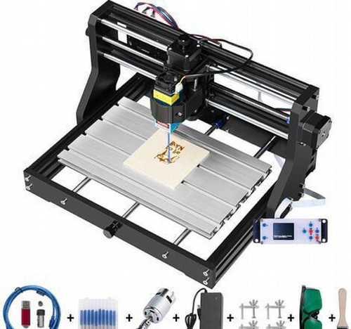 Vevor CNC гравёр 3018 Pro с лазерным модулем