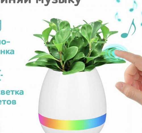 Музыкальное кашпо с bluetooth