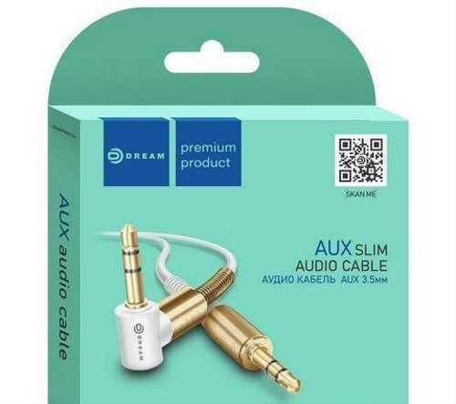 Аудиокабель AUX, белый 1,5 м (JD237)
