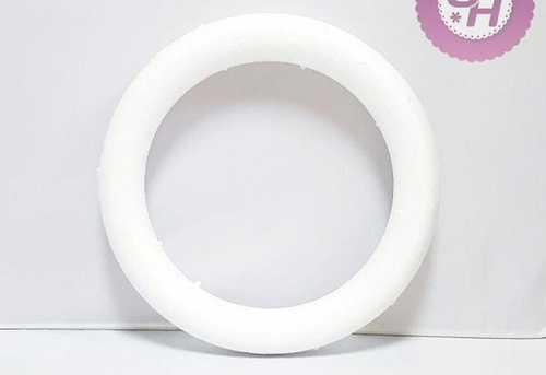 Венок кольцо из пенопласта 29 см, округлое, 1 шт