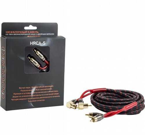 Межблочный кабель 2RCA AMP hrca-5m. медь