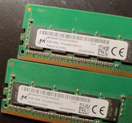 Оперативная память micron DDR4 16Gb (8x2)