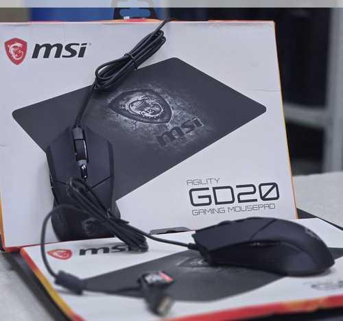 Msi GM08 GD20 2 мышки 2 коврика новые комплект