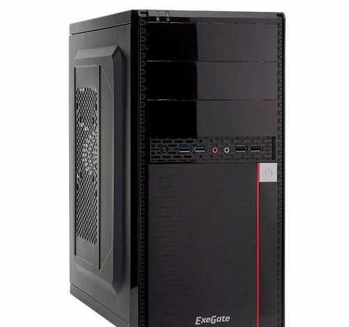 Exegate EX277439RUS Корпус Minitower MA-371X Black, mATX без бп