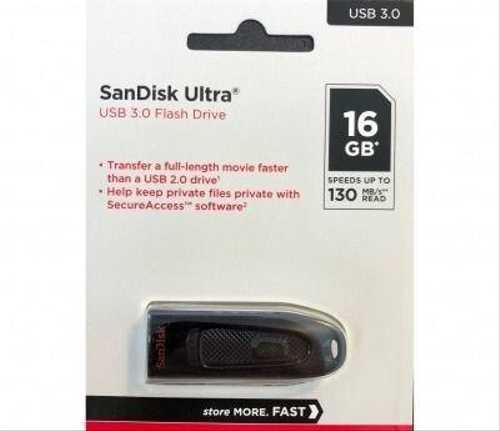 USB-накопитель Sandisk Ultra USB 3.0 16Gb