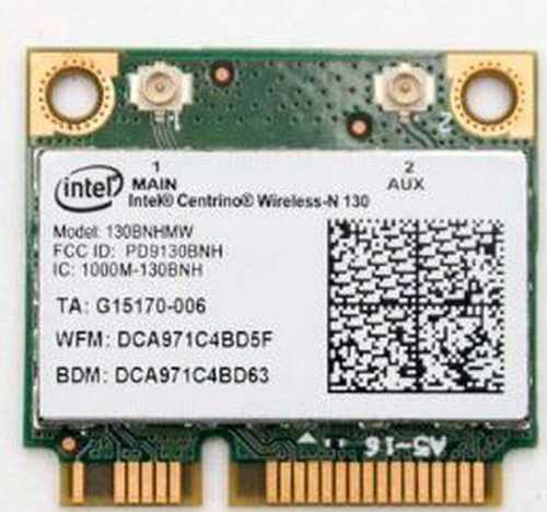 Модуль Wi-Fi mini-PCI-e intel N130, 130bnhmw