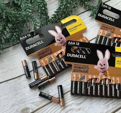 Батарейки duracell ааа упаковкой