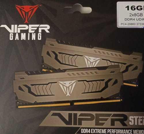 Оперативная память ddr4 16gb patriot steel viper