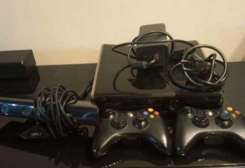 Xbox 360 250гб+2 джостика +киннект