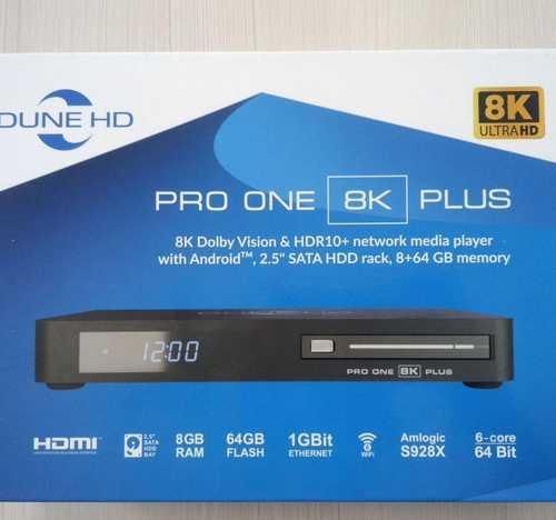 Dune HD Pro One 8K Plus. Медиаплеер, Андроид тв