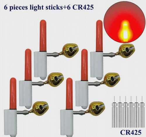Световые палочки для рыбалки CR425 3 шт./6 шт. Red XK CR425 6PCS