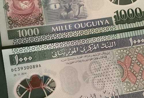 Коллекционная Банкнота Мавритания 1000 полимер