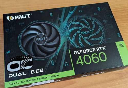 Видеокарта Palit Geforce RTX 4060 Dual 8 Gb