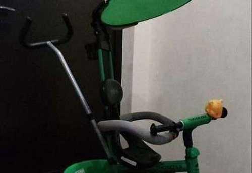 Велосипед трехколесный Kreiss с тентом Зеленый