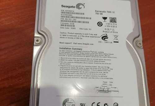 Жесткий диск seagate 750gb