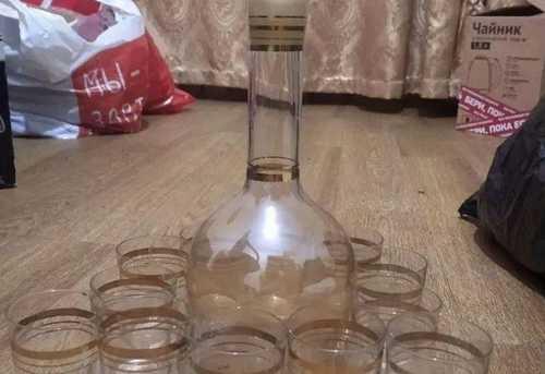 Графин(штоф) и рюмки винтаж СССР