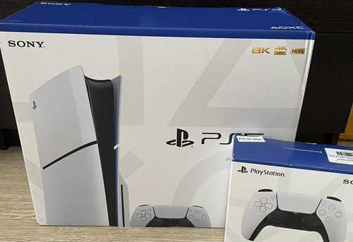 Новая sony PS5 slim 1tb + 60 игр