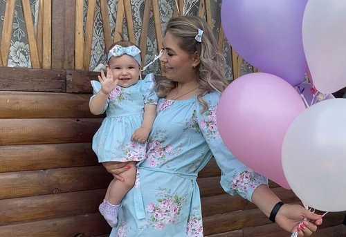 Платья фэмили лук мама дочка