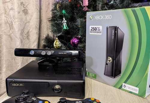 Xbox 360s freeboot прошитый +2 джойстика +kinect