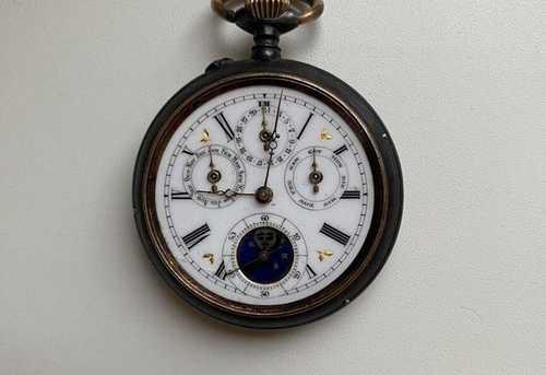 Старинные карманные часы с календарями 19 век