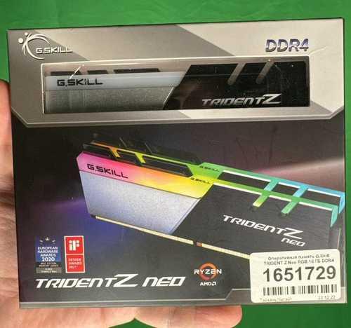 Оперативная память G.Skill trident Z Neo RGB 2*8