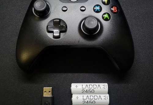 Геймпад Xbox One с беспроводным адаптером
