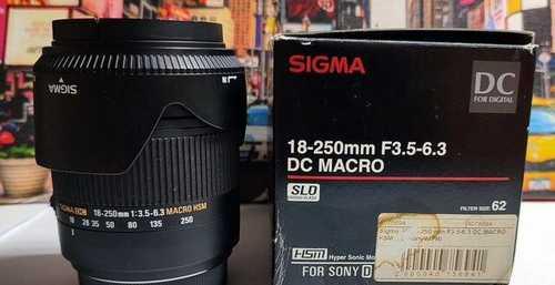 Sigma 18-250mm F3.5-6.3 DC HSM для sony A