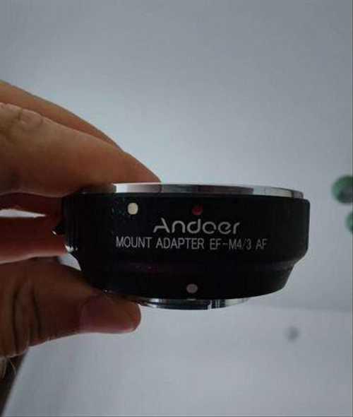 Адаптер Andoer Canon EF - M 4/3 с автофокусом
