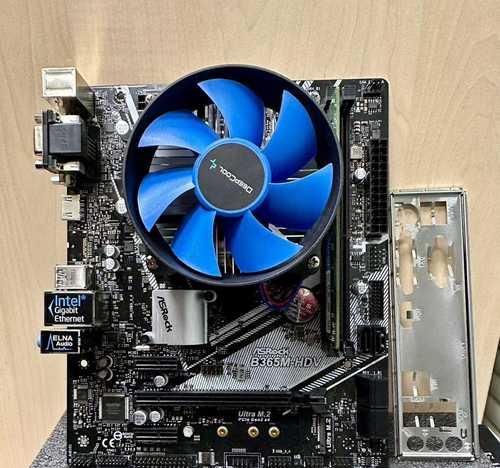 I3-9100f + ASRock B365M-HDV + DDR4 8Gb RAM