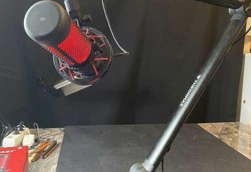 Микрофон hyperx quadcast с пантограф thronmax