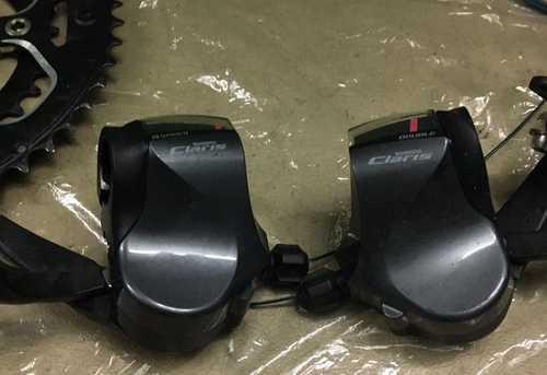 Манетки и переключатель Shimano Claris