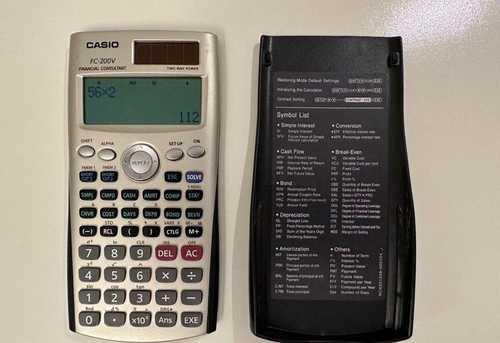 Финансовый калькулятор casio fc-200v