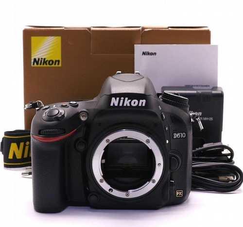 Nikon D610 body в упаковке (пробег 15050 кадров)