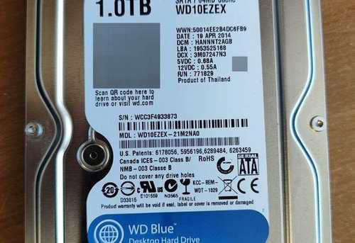 Жесткий диск Western Digital Blue WD10ezex 1Тб