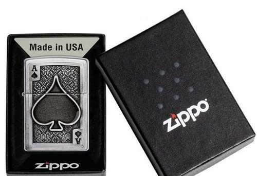 Новая Зажигалка Zippo Ace Of Spades 49637