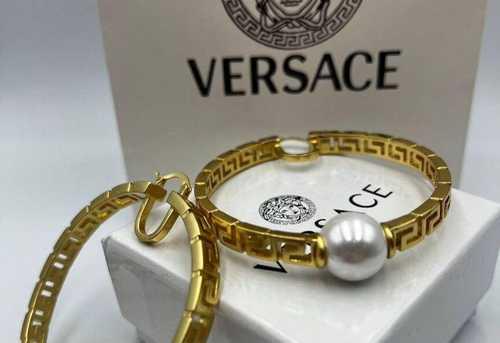 Серьги Versace премиум качества