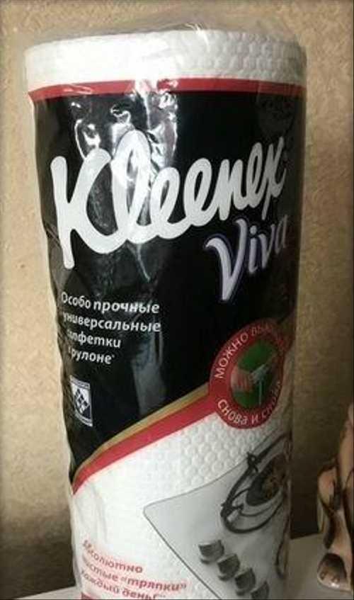 Салфетки Kleenex Viva в рулоне, 10 рул. новые