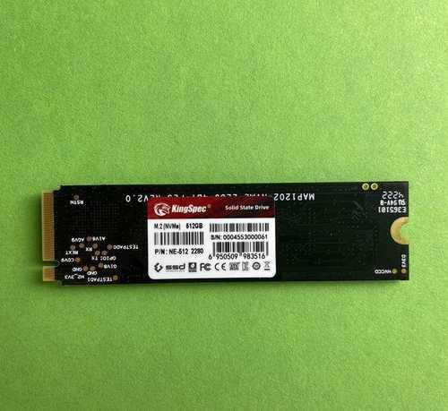 SSD 512 GB M.2 2280 KingSpec nе-512 NVMe Новый