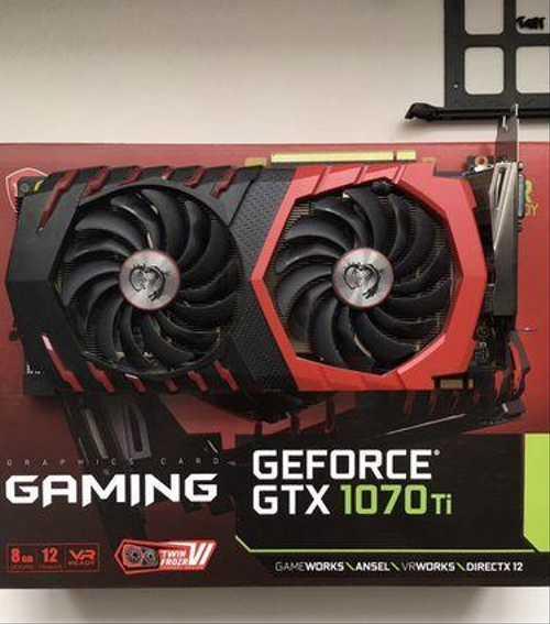 Видеокарта msi 1070ti 8gb