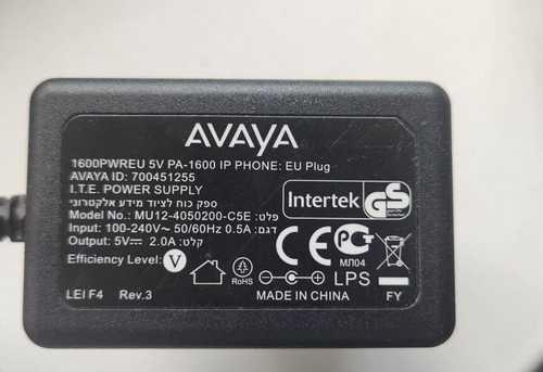 Блок питания avaya 5 Вольт 2A