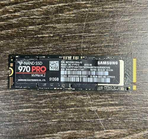 Ssd m2 nvme samsung 970 pro 512gb