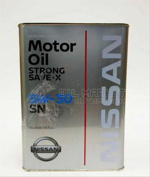 Моторное масло Nissan auto SN strong X SAE 5W30