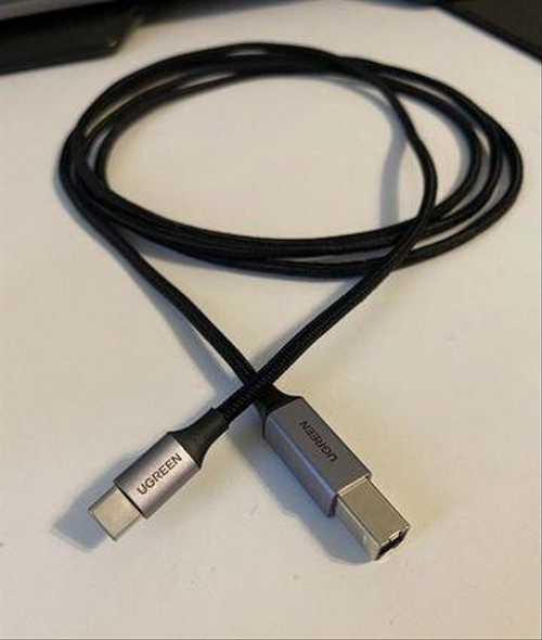 Кабель USB-C/USB 2.0 B Ugreen, для MacBook Pro, HP