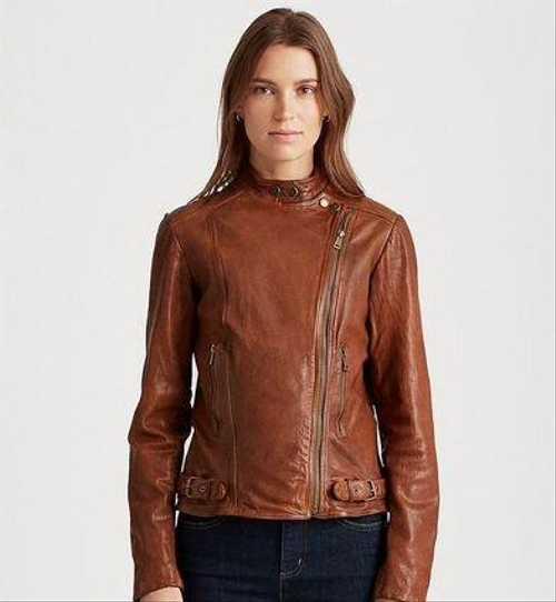 Женская кожаная куртка Ralph Lauren