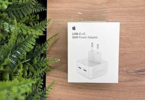 Зарядный блок Apple 35W USB C+C