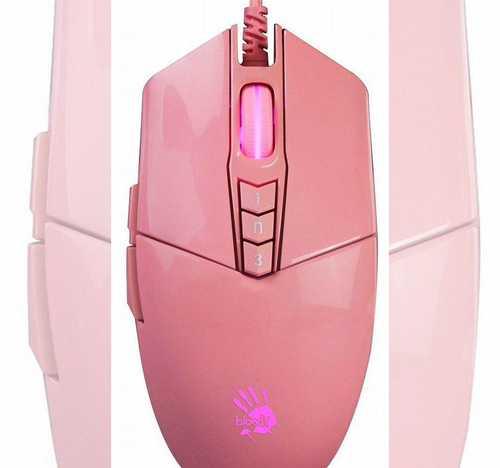 Мышь A4tech Bloody P91s, игровая, оптическая, проводная, USB, розовый p91s pink activated